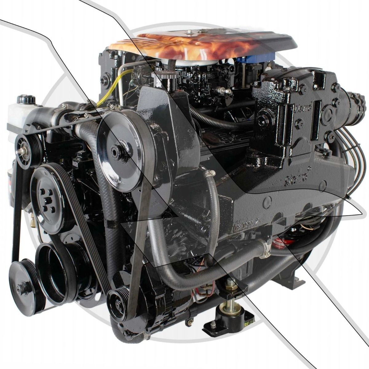 Mercruiser 357 Bravo Rebuilt Engine