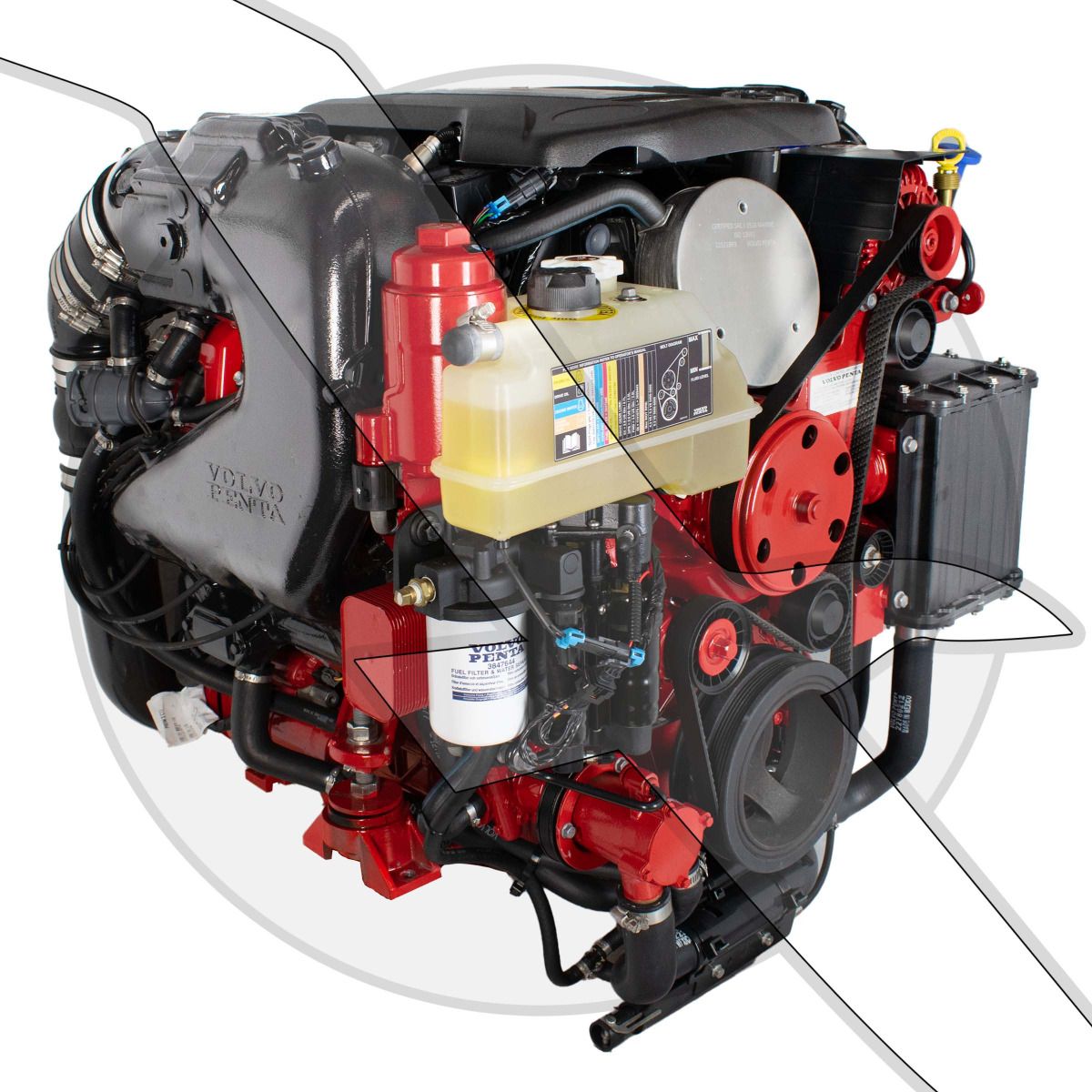 Volvo Penta V6-250 4.3L 250HP Marine Engine