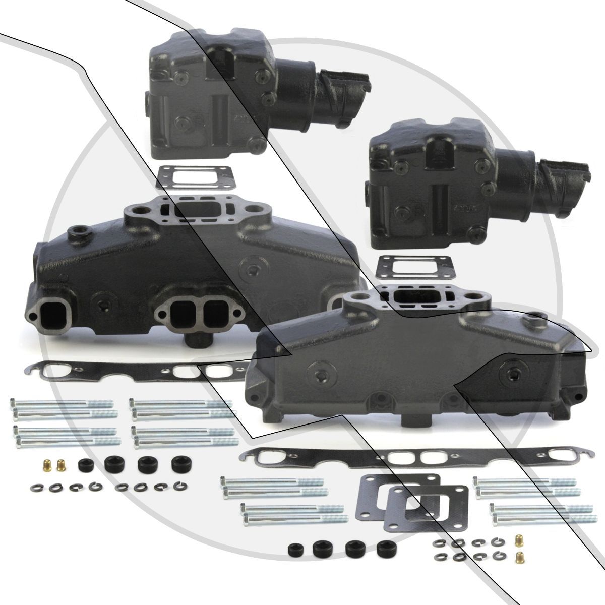 5.0L/5.7L Mercruiser Replacement Exhaust Manifold Kit