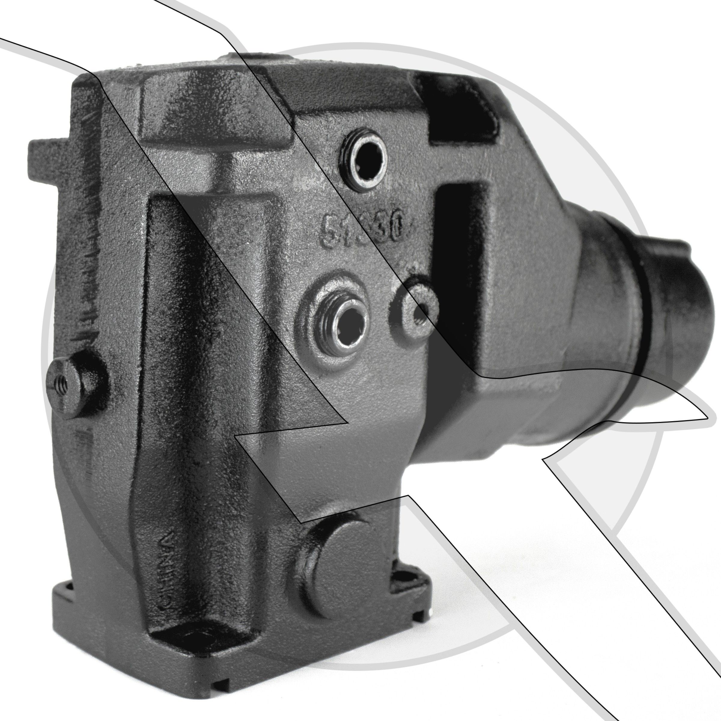 OMC Volvo Exhaust Riser Elbow GLM 51330 | OEM Replacement